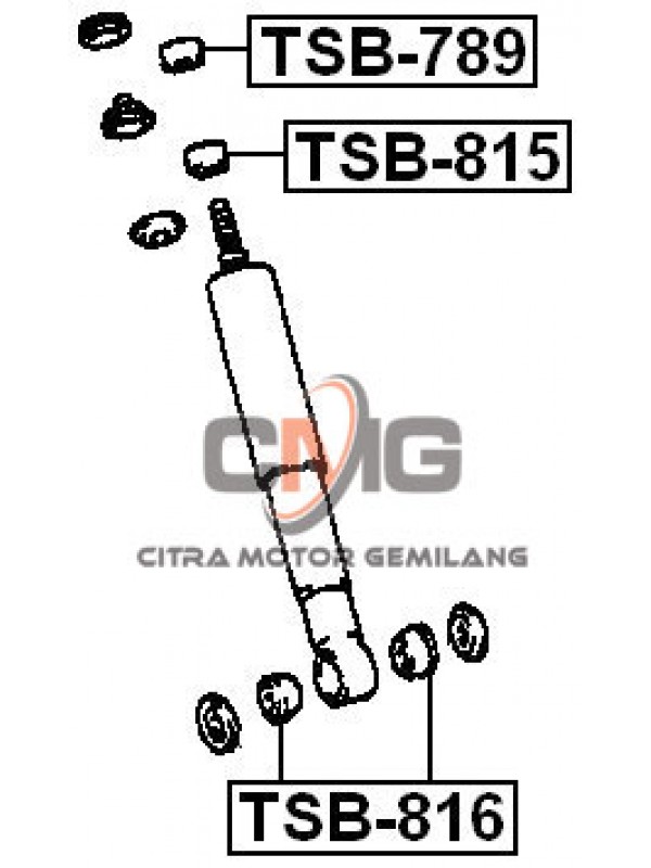 Spare Parts - Toyota Genuine Parts - REAR SHOCK ABSORBER BUSHING 90385 ...